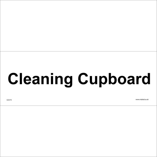 (450 x 150mm - 18 x 6, Sticker / Sav - White Background) GE679 Cleaning ...