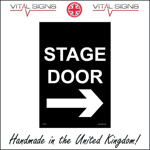 (450 x 600mm - 18 x 24, Dibond / Composite Aluminium) GE742 Stage Door ...