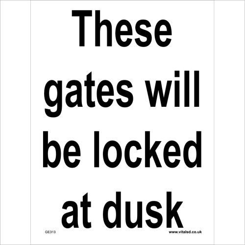 (450 x 600mm - 18 x 24, Dibond / Composite Aluminium) GE313 These Gates ...