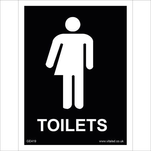 (400 x 600mm - 16 x 24, 3mm Standard Foamex Foamboard) GE419 Toilets ...