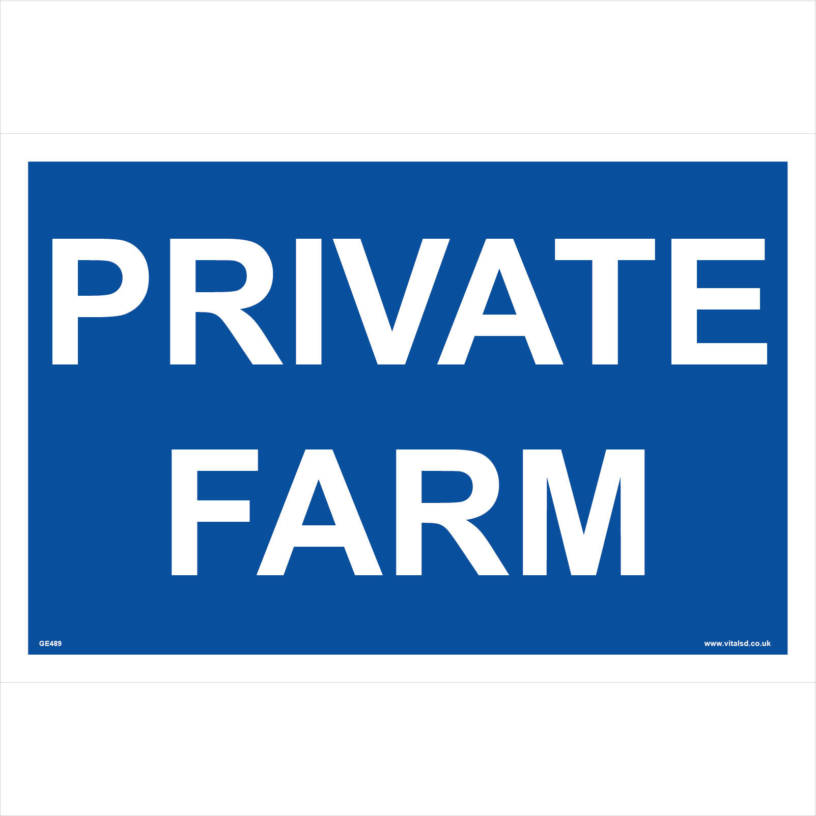 (400 x 300mm - 16 x 12, Magnetic - Vehicle Grade) GE489 Private Farm ...
