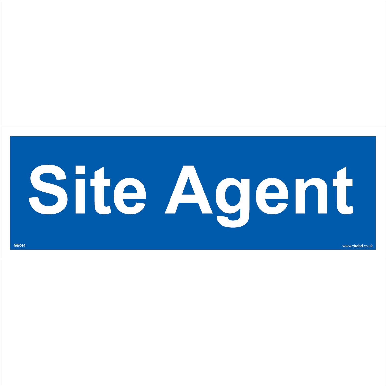 (300 x 100mm - 12 x 4, Sticker / Sav - White Background) GE044 Site ...