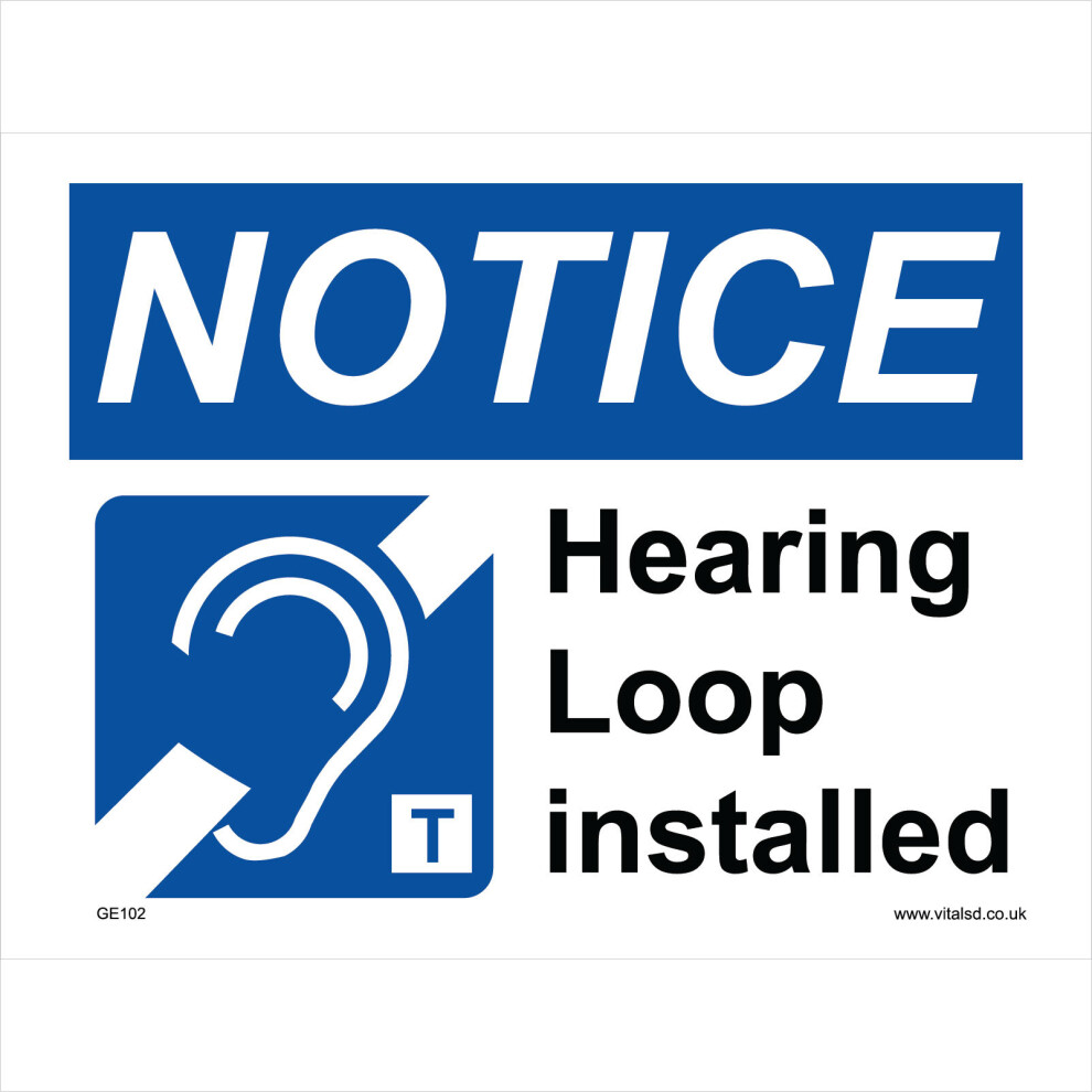 (200 x 150mm - 8 x 6, Sticker / Sav - White Background) GE102 Hearing ...