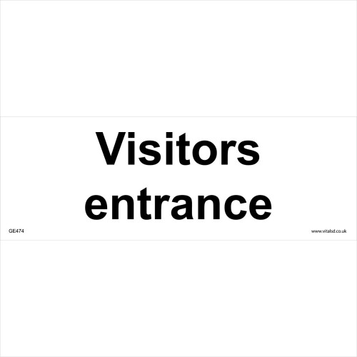 (600 x 200mm - 24 x 8, Dibond / Composite Aluminium) GE474 Visitors ...