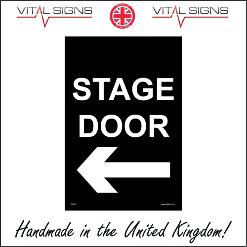 (450 x 600mm - 18 x 24, Dibond / Composite Aluminium) GE743 Stage Door ...
