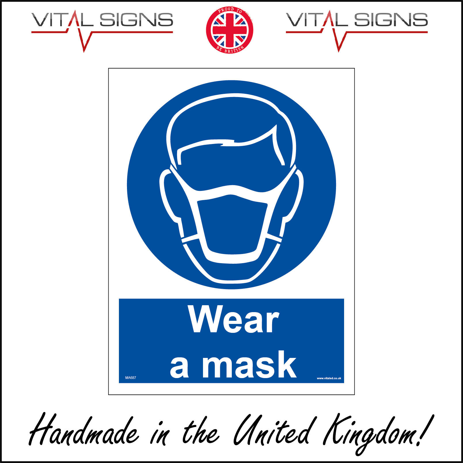 (450 x 600mm - 18 x 24, 1mm Pvc Foamex) MA687 Wear A Mask Sign Airports ...