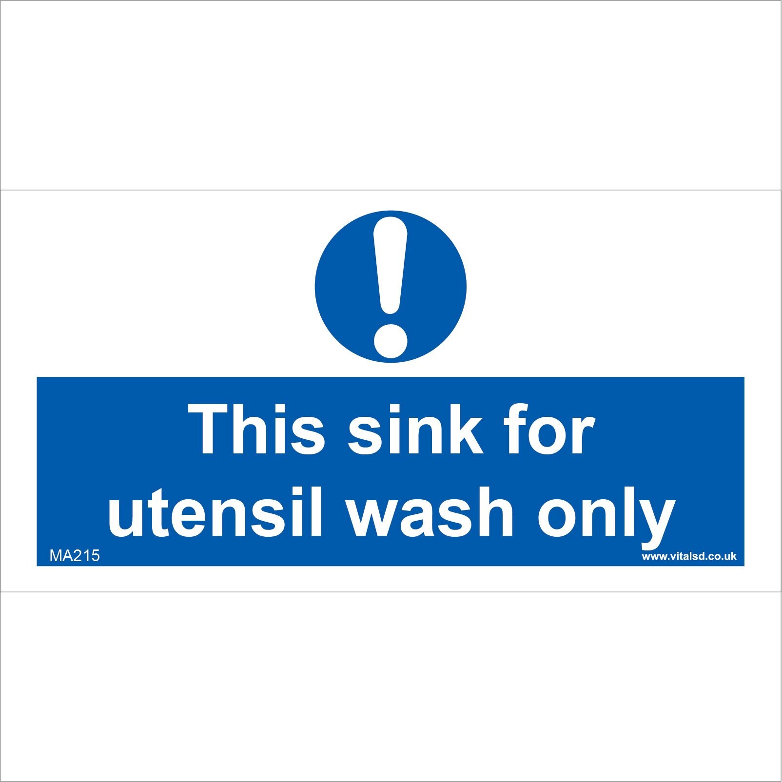 (600 x 300mm - 24 x 12, Dibond / Composite Aluminium) MA215 This Sink ...