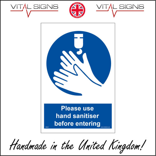 MA621 Please Use Hand Cleaner Before Entering SIGN Sanitizer prevent ...