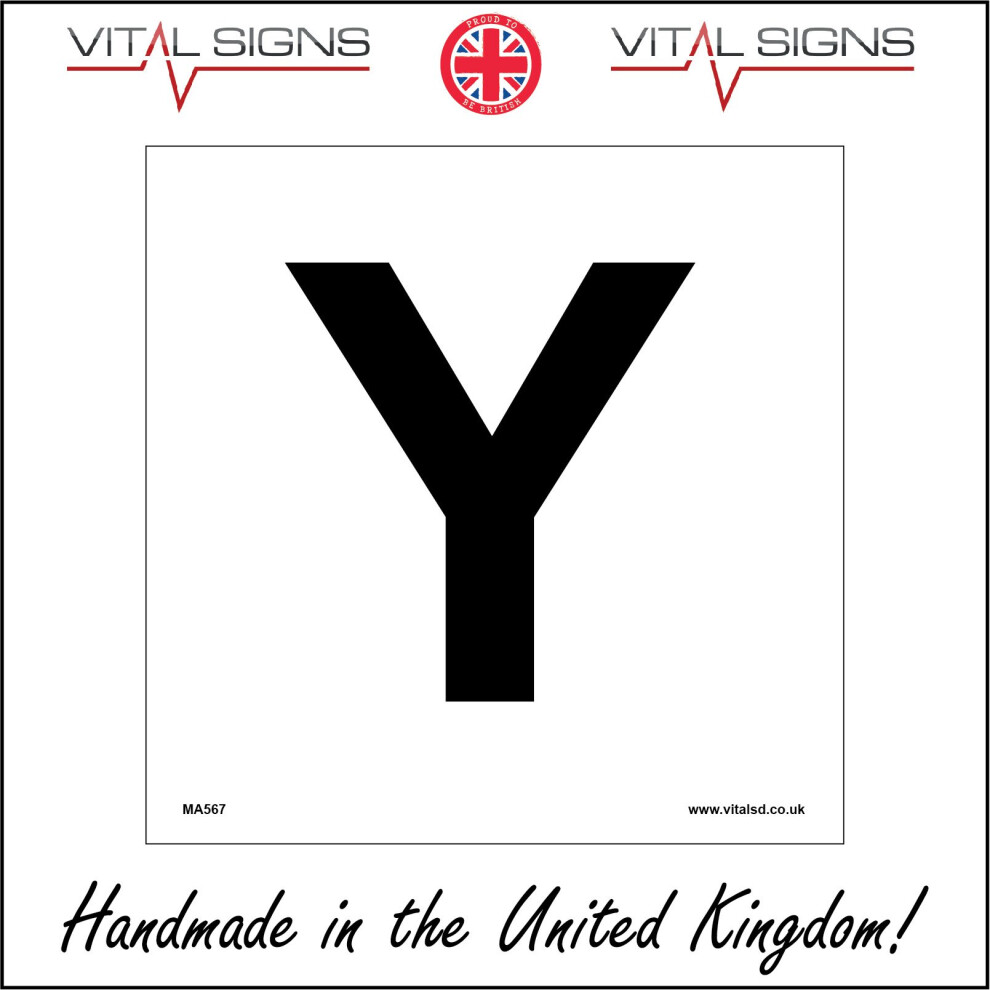 (600 x 600mm - 24 x 24, Dibond / Composite Aluminium) MA567 Letter ...