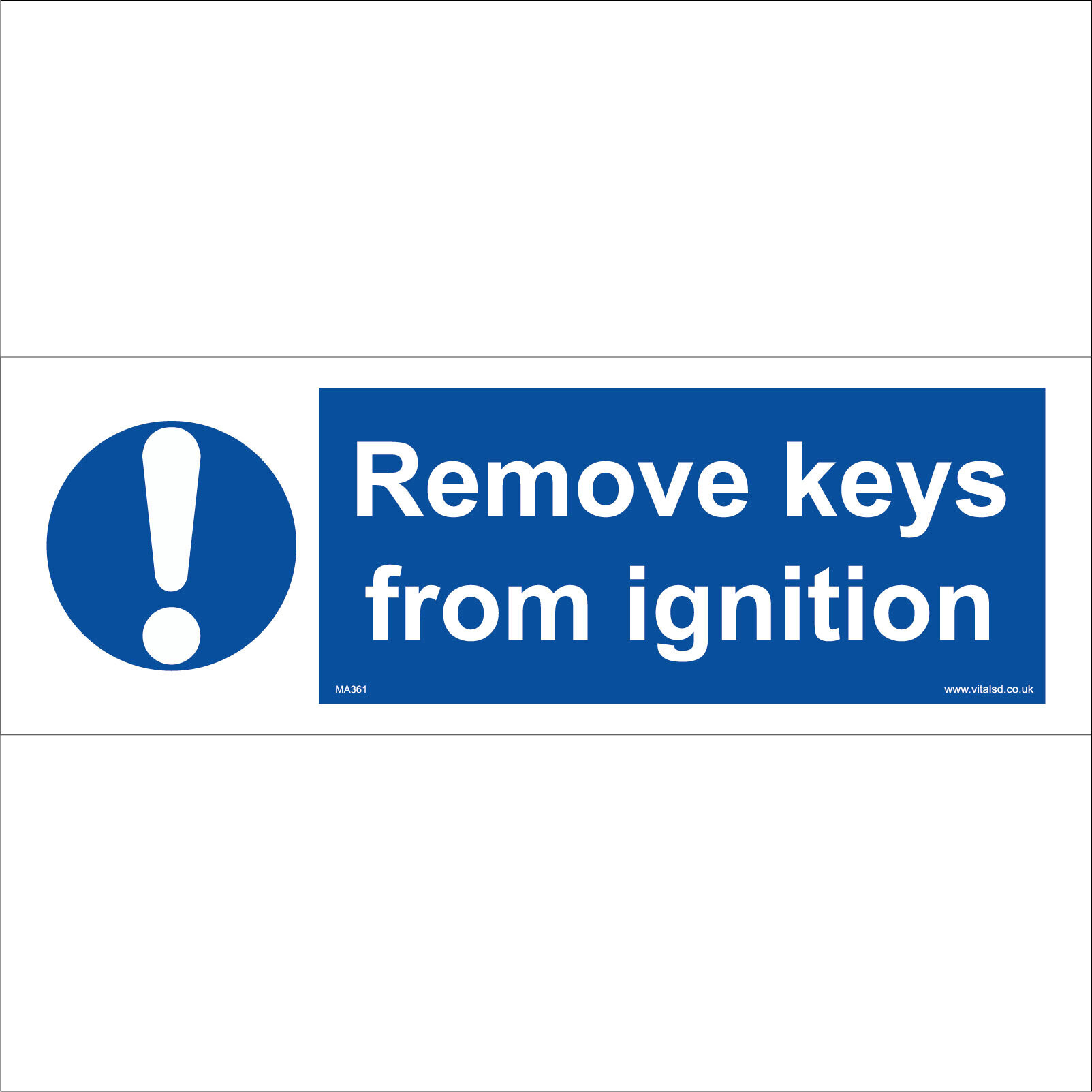 (450 x 150mm - 18 x 6, Magnetic - Vehicle Grade) MA361 Remove Keys From ...