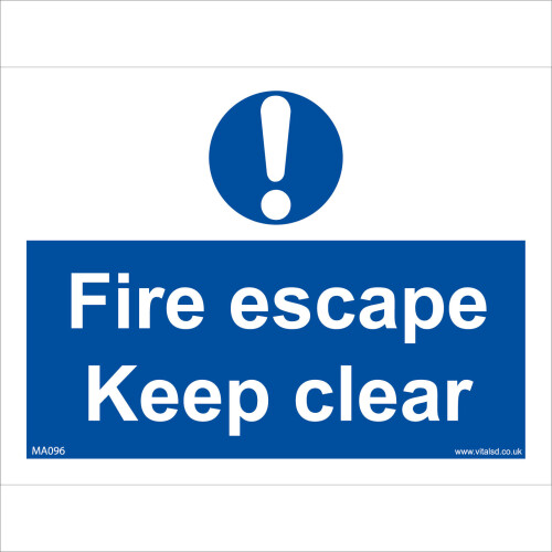 (100 x 150mm - 4 x 6, Magnetic - Vehicle Grade) MA096 Fire Escape Keep ...