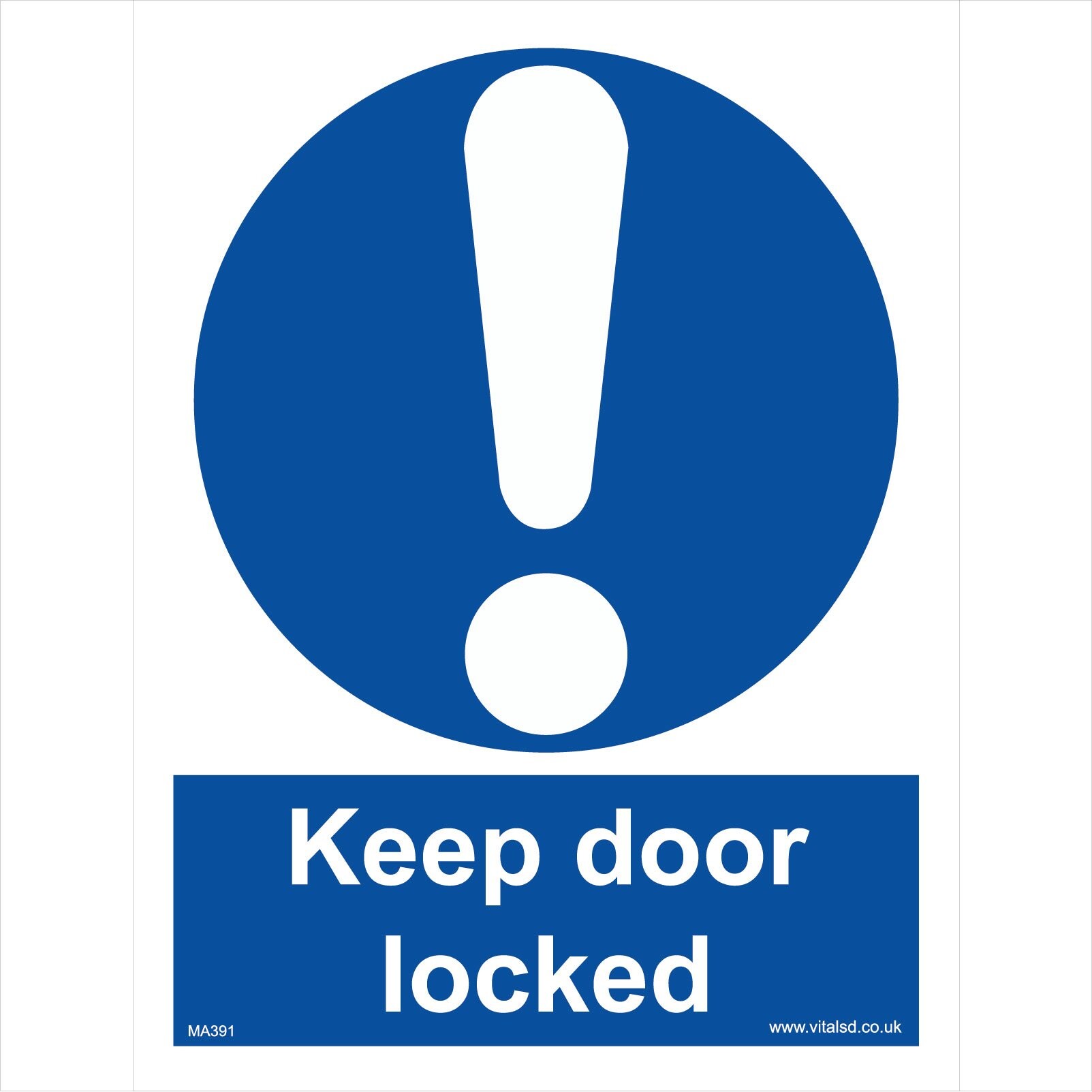 (450 x 600mm - 18 x 24, Sticker / Sav - White Background) MA391 Keep ...