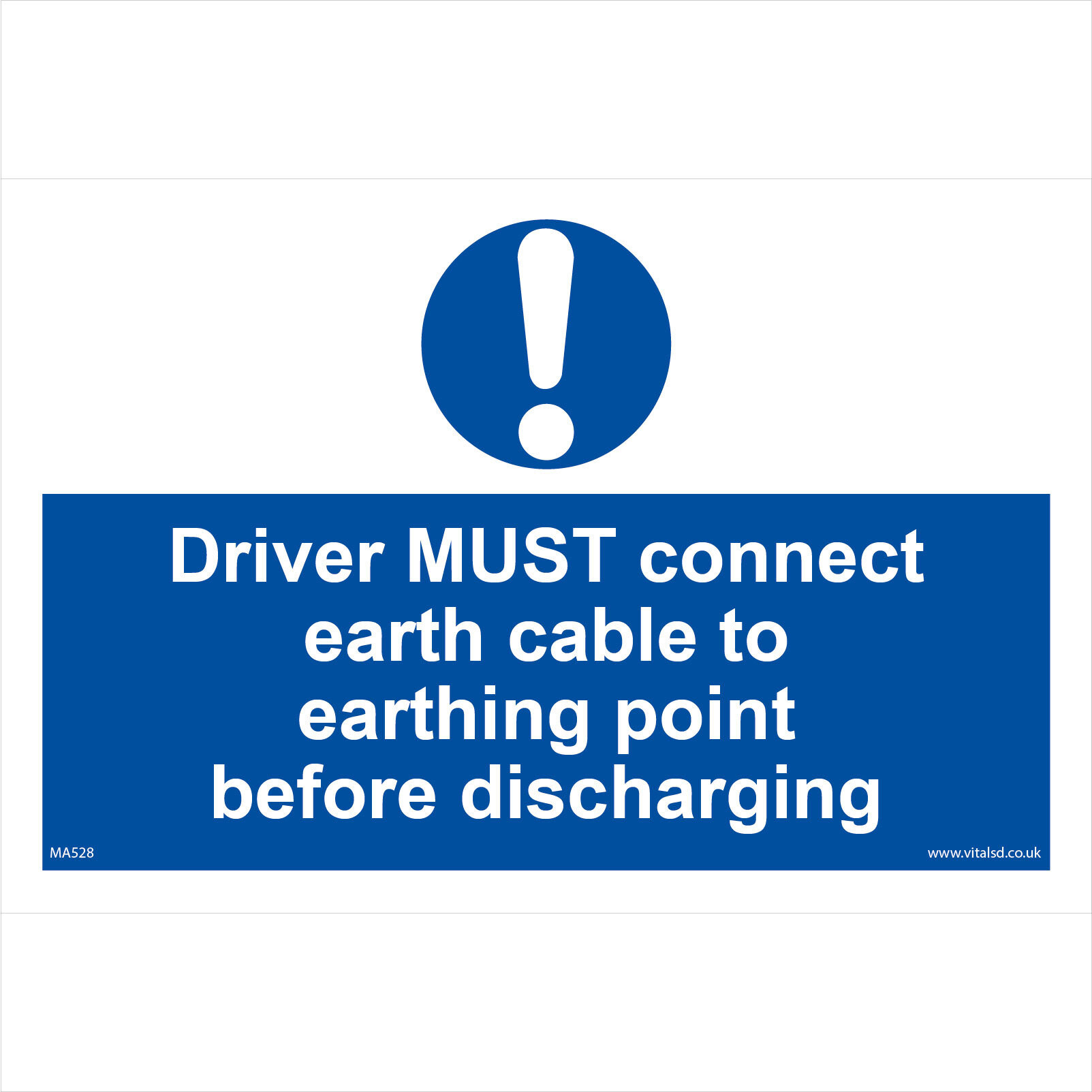 (600 x 450mm - 24 x 18, Magnetic - Vehicle Grade) MA528 Drivers Must ...