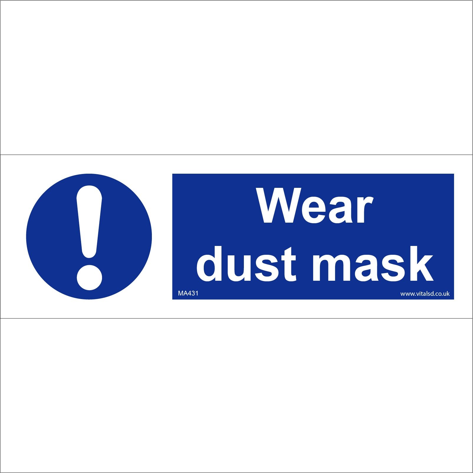 (450 x 150mm - 18 x 6, Sticker / Sav - White Background) MA433 Wear ...