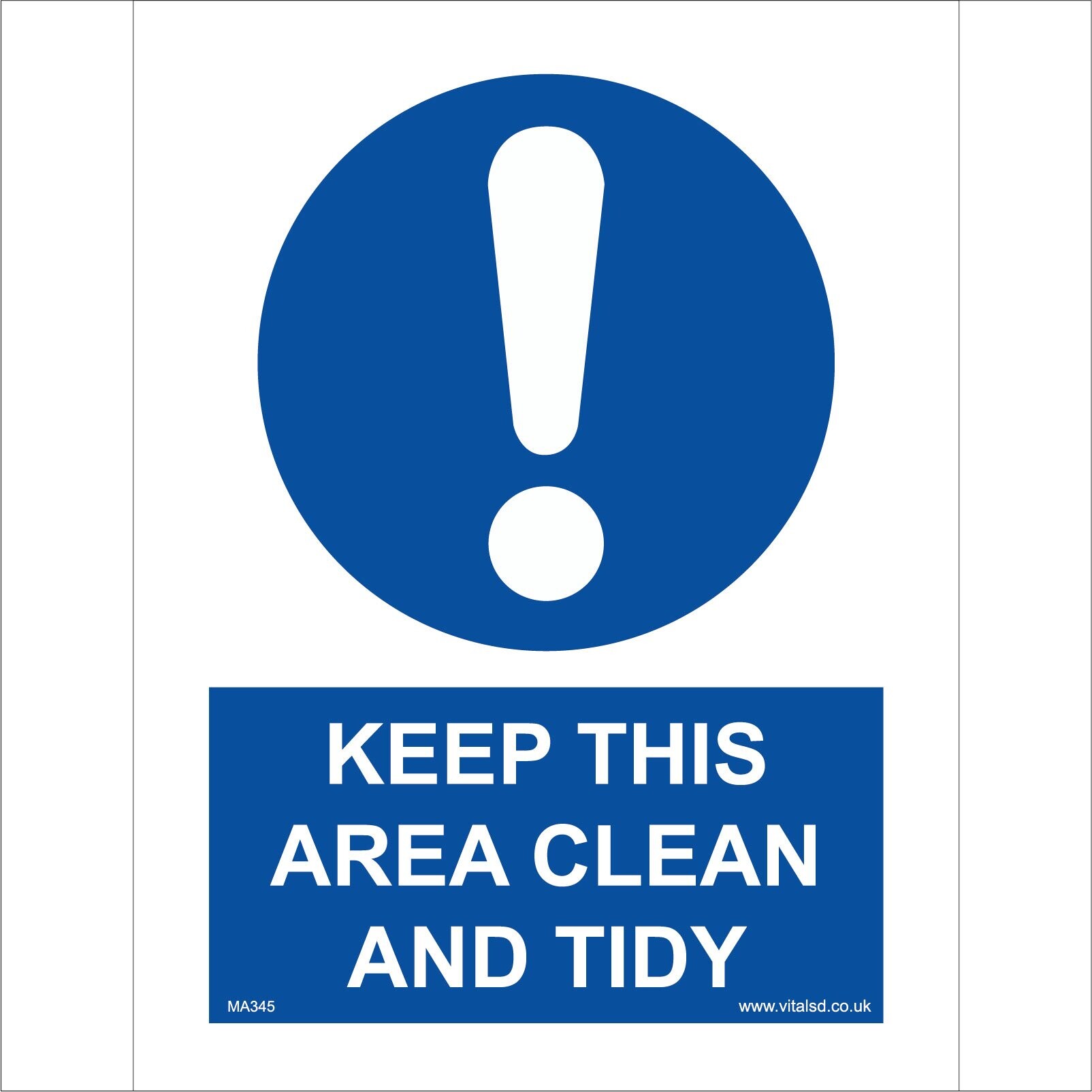 (450 x 600mm - 18 x 24, Sticker / Sav - White Background) MA345 Keep ...