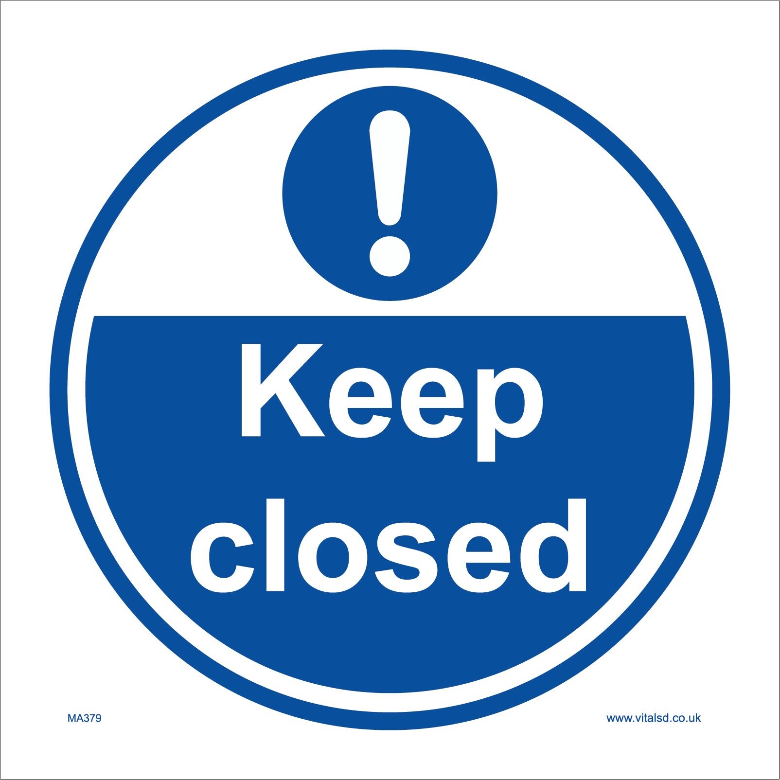(250 x 250mm - 10 x 10, Sticker / Sav - White Background) MA379 Keep ...