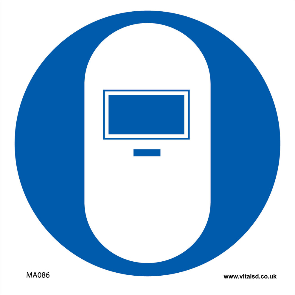 (200 x 200mm - 8 x 8, 1mm Pvc Foamex) MA086 Welding Mask SIGN heat ...