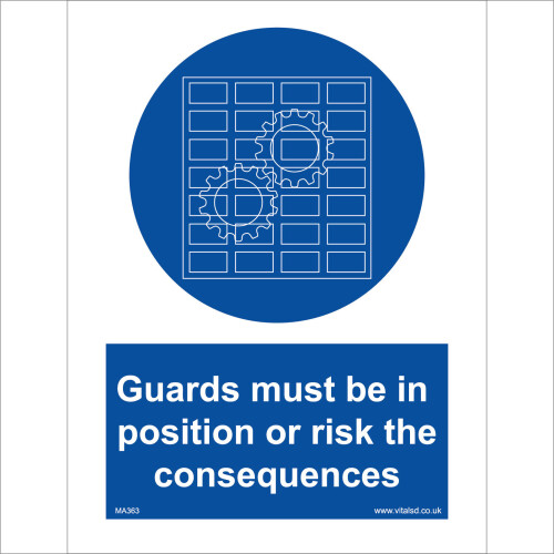 (150 x 200mm - 6 x 8, Sticker / Sav - White Background) MA363 Guards ...