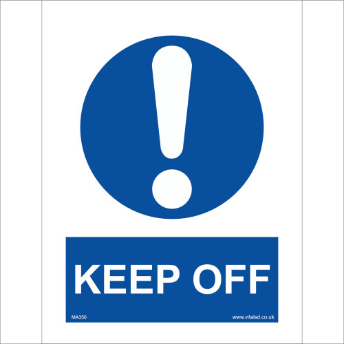 (100 x 150mm - 4 x 6, 5mm Heavy Duty Foamex Foamboard) MA350 Keep Off ...