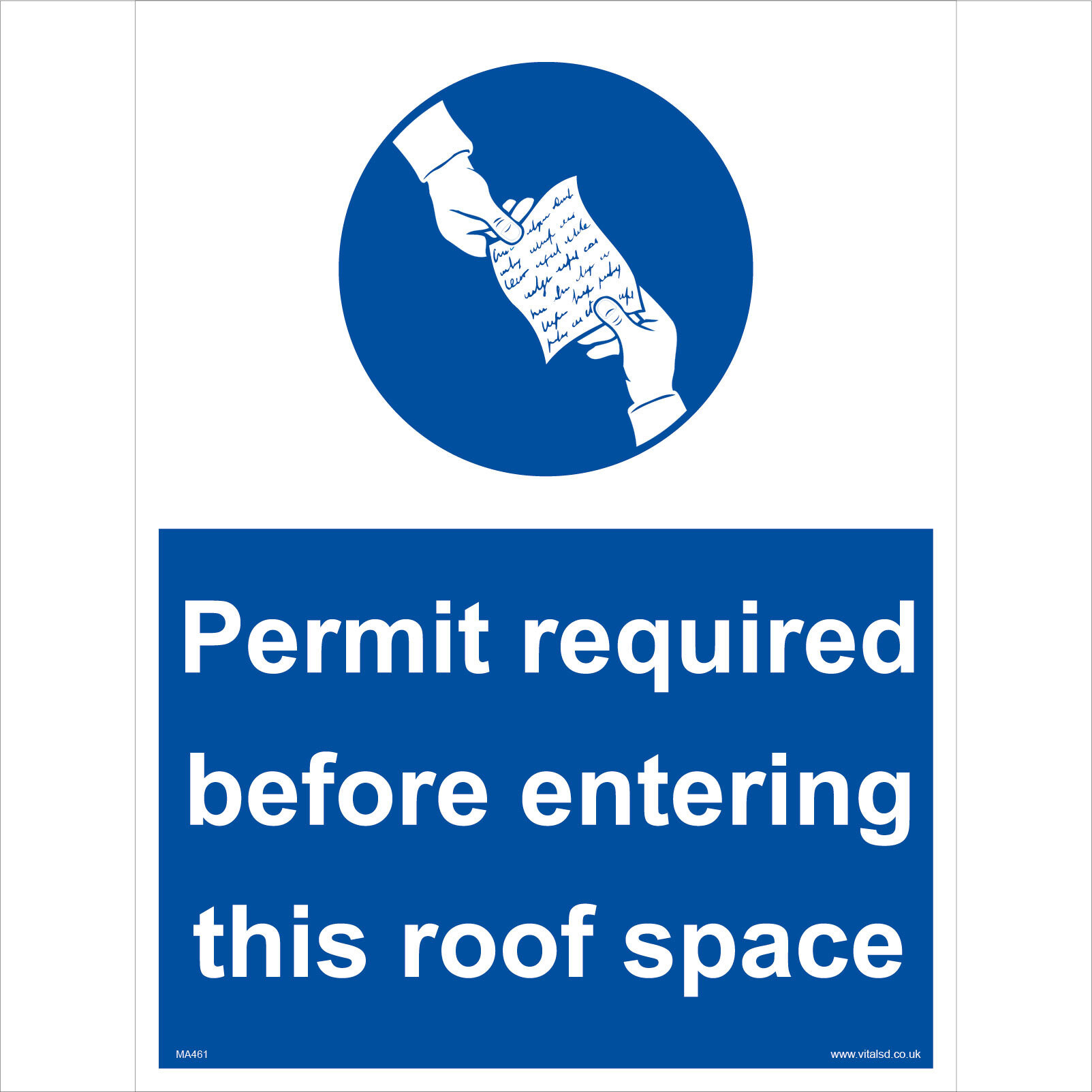 (400 x 600mm - 16 x 24, Dibond / Composite Aluminium) MA461 Permit ...