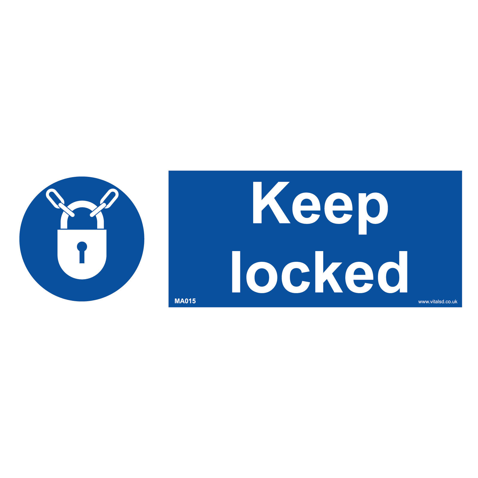 (300 x 100mm - 12 x 4, Sticker / Sav - White Background) MA015 Keep ...