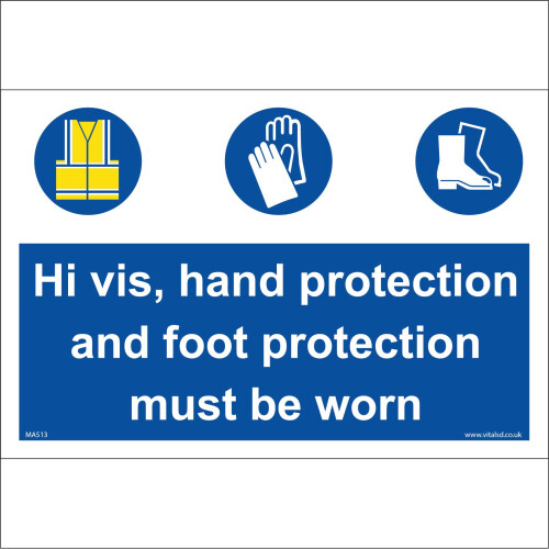 (600 x 400mm - 24 x 16, Sticker / Sav - White Background) MA513 Hi Vis ...