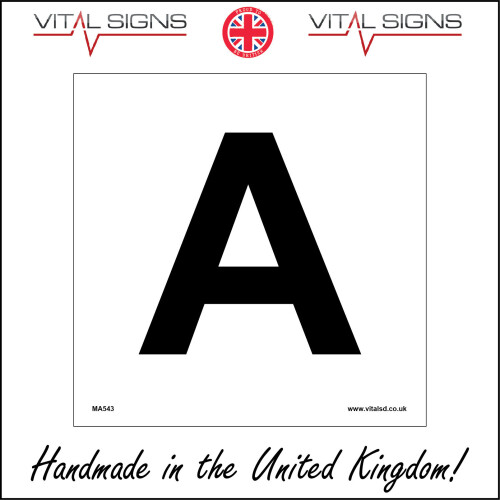 (1200 x 1200mm - 47 x 47, Dibond / Composite Aluminium) MA543 Letter ...