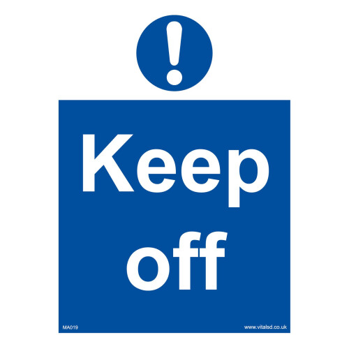 (400 x 600mm - 16 x 24, Magnetic - Vehicle Grade) MA019 Keep Off SIGN ...
