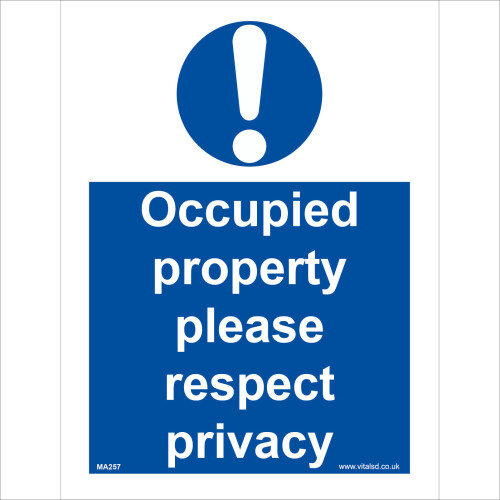 (200 x 300mm - 8 x 12, Sticker / Sav - White Background) MA257 Occupied ...