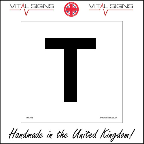 (600 x 600mm - 24 x 24, Dibond / Composite Aluminium) MA562 Letter ...