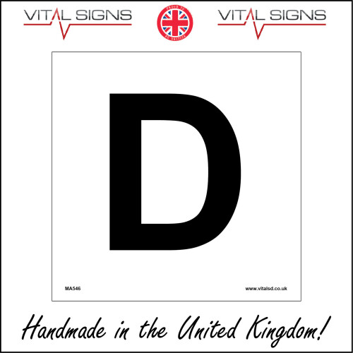 (1200 x 1200mm - 47 x 47, Dibond / Composite Aluminium) MA546 Letter ...