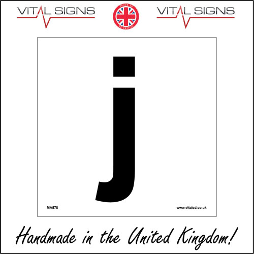 (300 x 300mm - 12 x 12, Sticker / Sav - White Background) MA578 Letter ...