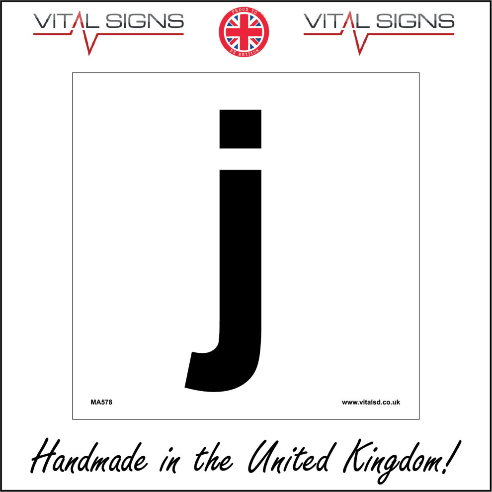 (300 x 300mm - 12 x 12, Sticker / Sav - White Background) MA578 Letter ...