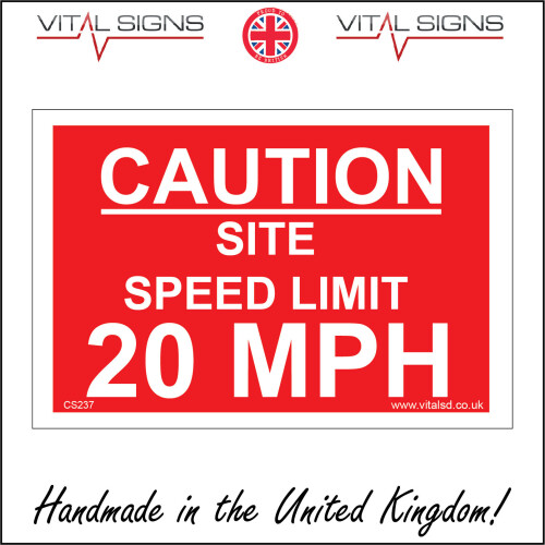 (400 x 300mm - 16 x 12, Magnetic - Vehicle Grade) CS237 Caution Site ...