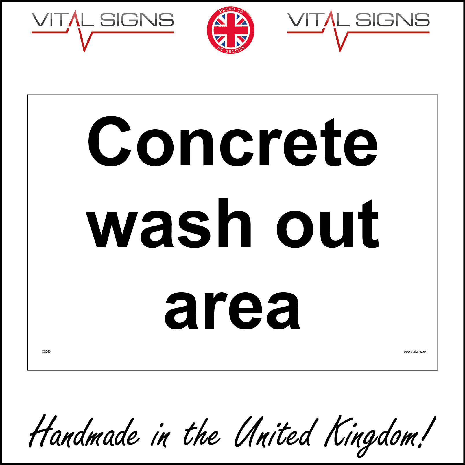 (300 x 200mm - 12 x 8, Dibond / Composite Aluminium) CS246 Concrete ...