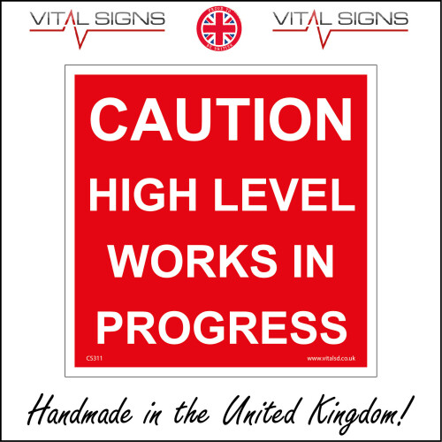 (900 x 900mm - 35 x 35, Sticker / Sav - White Background) CS311 Caution ...