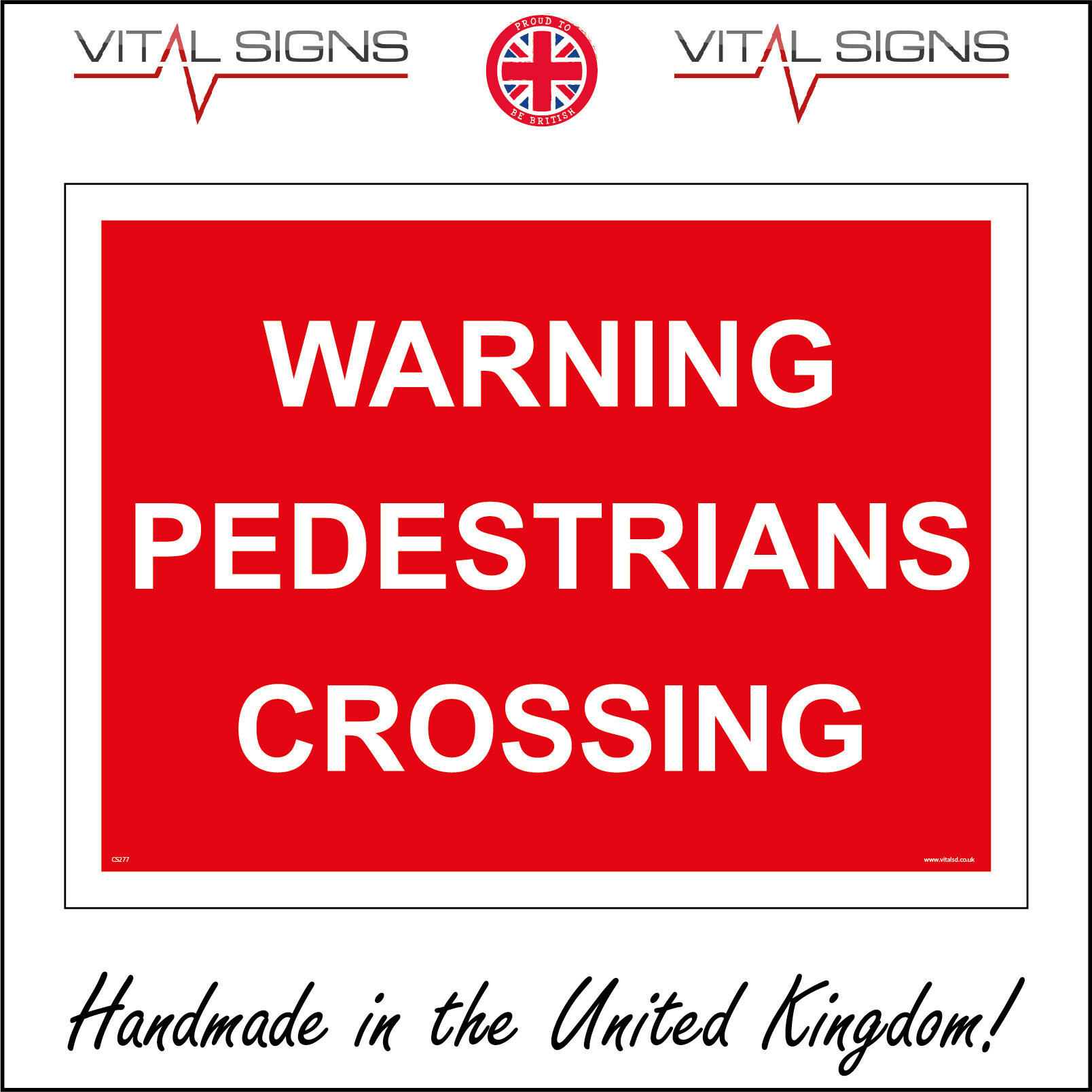 (200 x 150mm - 8 x 6, Sticker / Sav - White Background) CS277 Warning ...