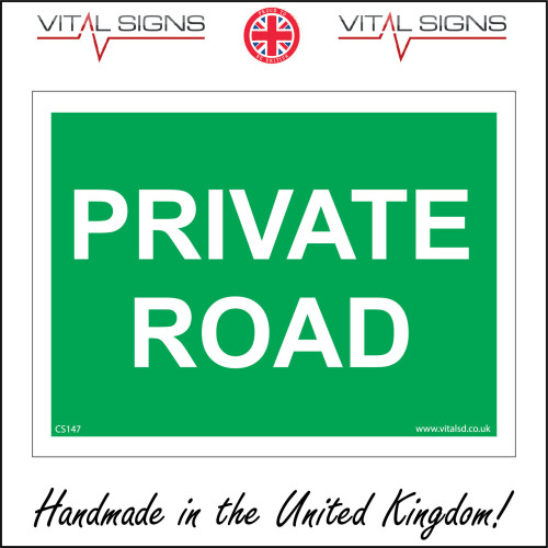 CS147 Private Road SIGN no entry restricted access motor vehicle no ...
