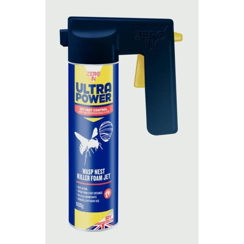 Zero In 600 ml Ultra Power Wasp Nest Killer Foam Jet Control Nests in ...