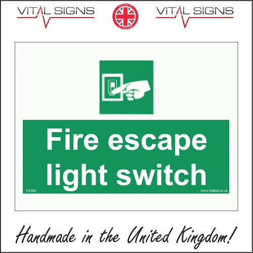 (200 x 150mm - 8 x 6, 3mm Standard Foamex Foamboard) FS100 Fire Escape ...