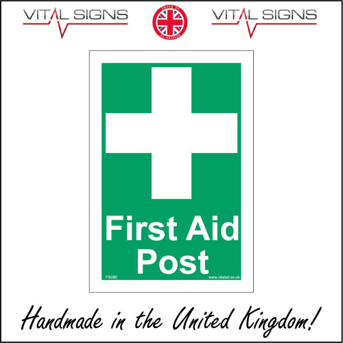 (150 x 200mm - 6 x 8, Sticker / Sav - White Background) FS080 First Aid ...
