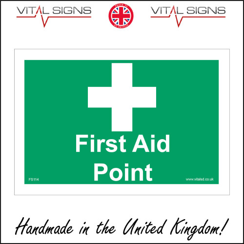 (600 x 450mm - 24 x 18, Dibond / Composite Aluminium) FS114 First Aid ...