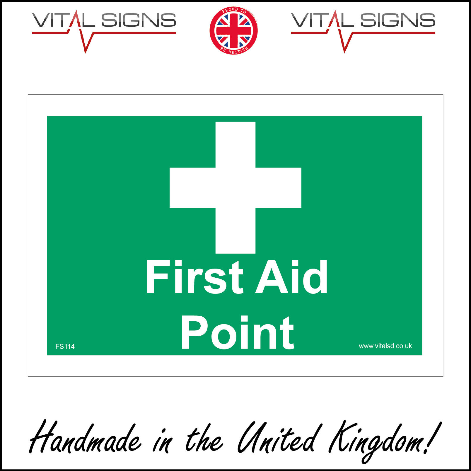(600 x 450mm - 24 x 18, Magnetic - Vehicle Grade) FS114 First Aid Point ...