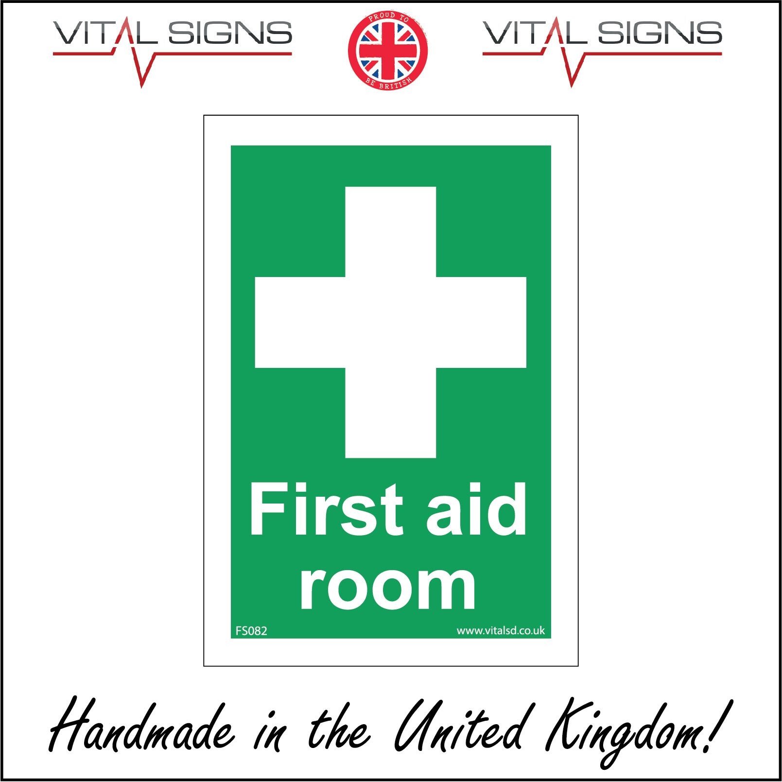 (450 x 600mm - 18 x 24, 1mm Pvc Foamex) FS082 First Aid Room SIGN bed ...