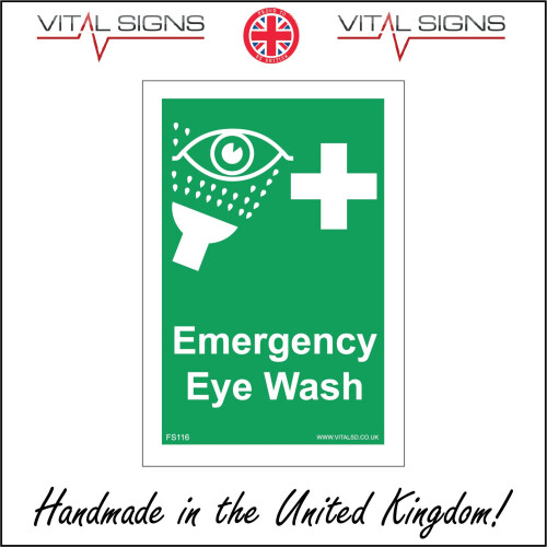 (150 x 200mm - 6 x 8, Sticker / Sav - White Background) FS116 Emergency ...