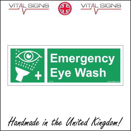 (300 x 100mm - 12 x 4, Dibond / Composite Aluminium) FS194 Emergency ...