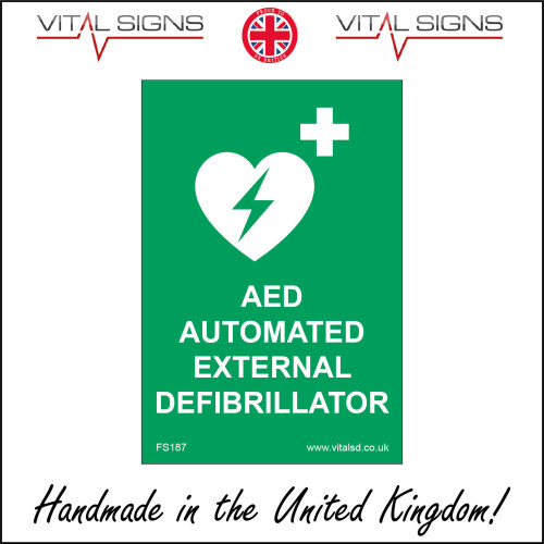 (450 x 600mm - 18 x 24, Magnetic - Vehicle Grade) FS187 AED Automated ...