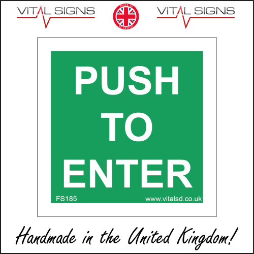 (600 x 600mm - 24 x 24, Sticker / Sav - White Background) FS185 Push To ...