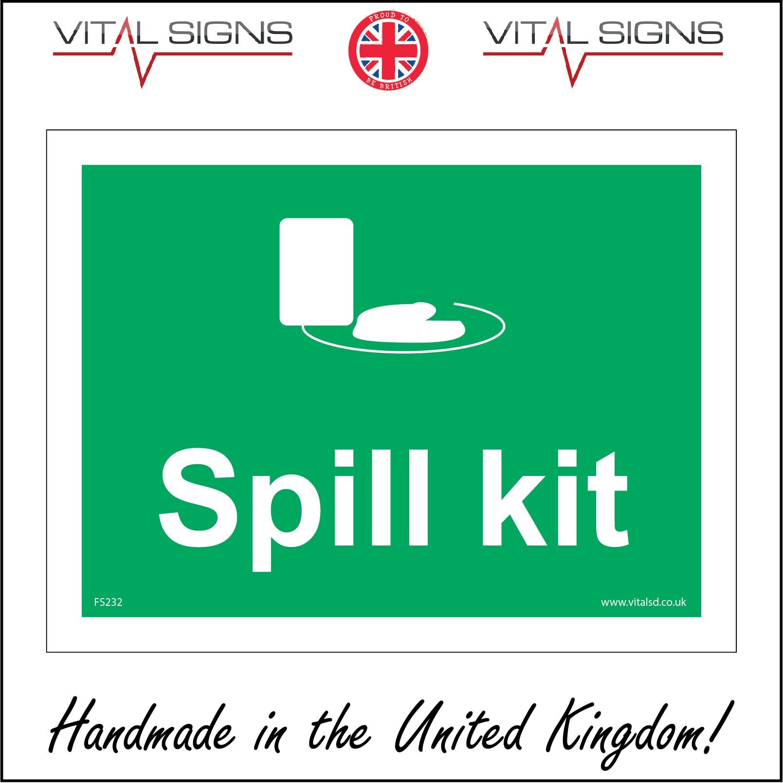 (150 x 100mm - 6 x 4, 3mm Standard Foamex Foamboard) FS232 Spill Kit ...