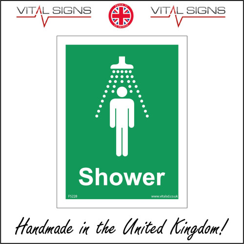 (450 x 600mm - 18 x 24, Sticker / Sav - White Background) FS228 Shower ...